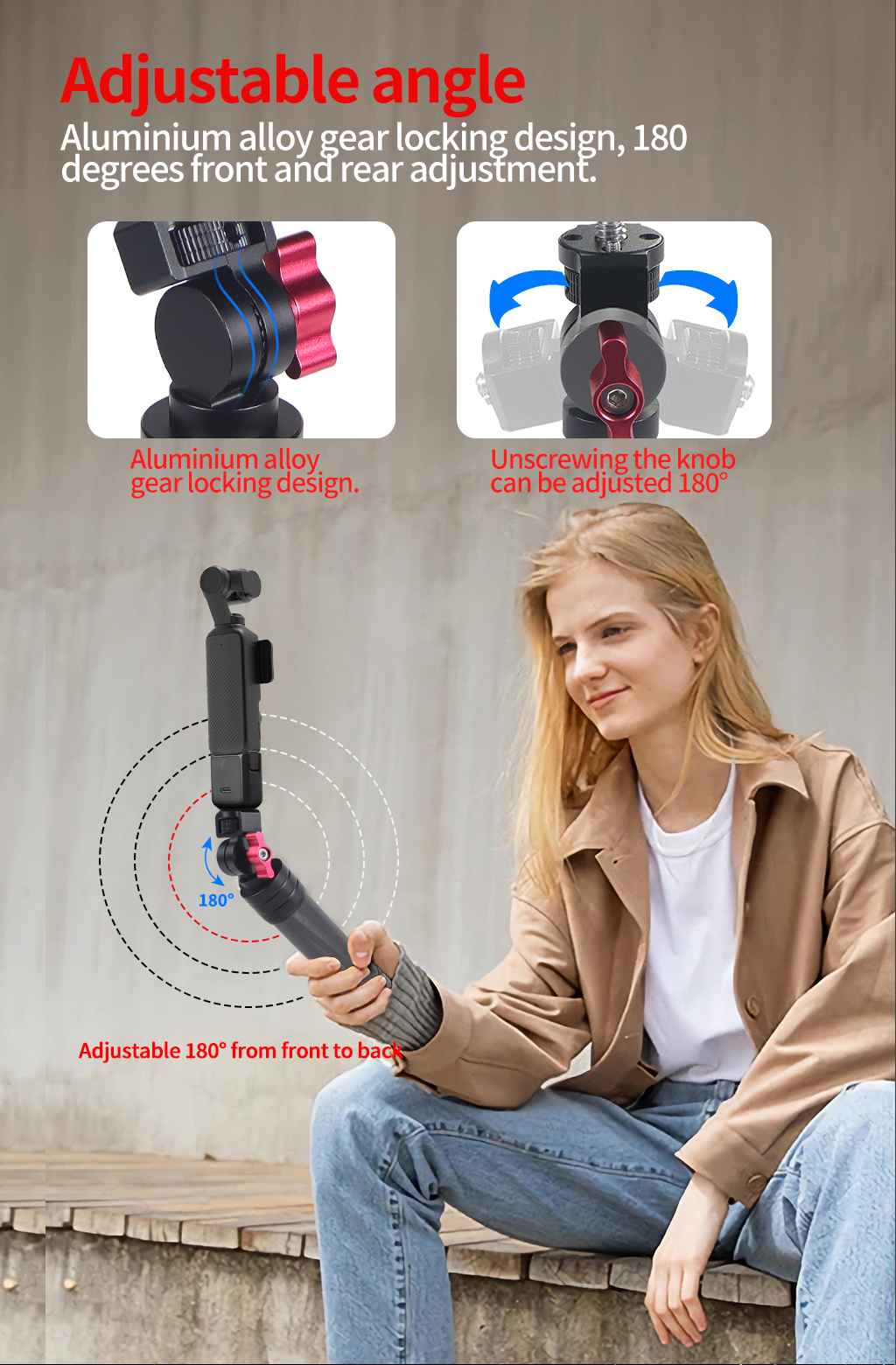 FEICHAO For DJI OSMO Pocket 3 / Insta360 X4 / GoPro 13 12 Camera Hand ...