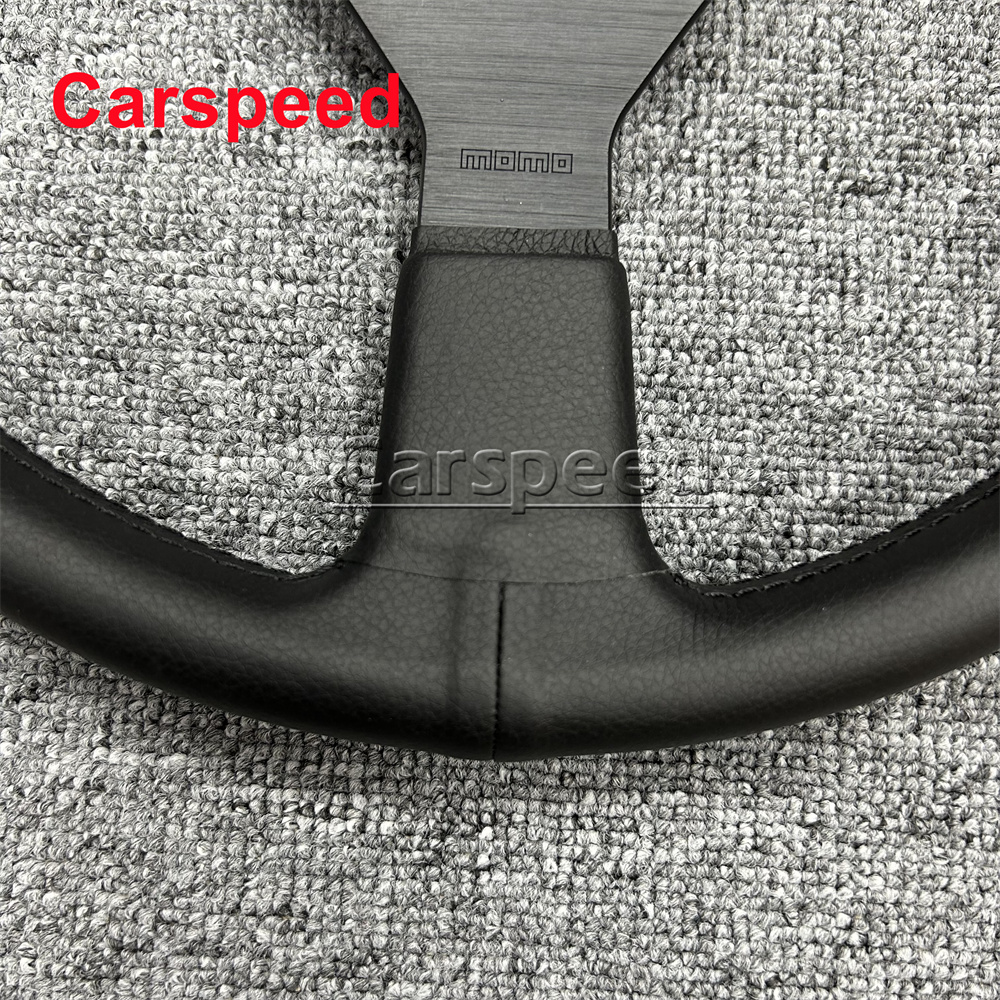 14inch MOMO V1 Car Racing Steering Wheel Black Stitch Flat Style ...