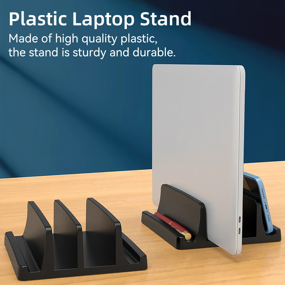 Adjustable Desktop Vertical Laptop Stand Plastic Portable Stand for ...