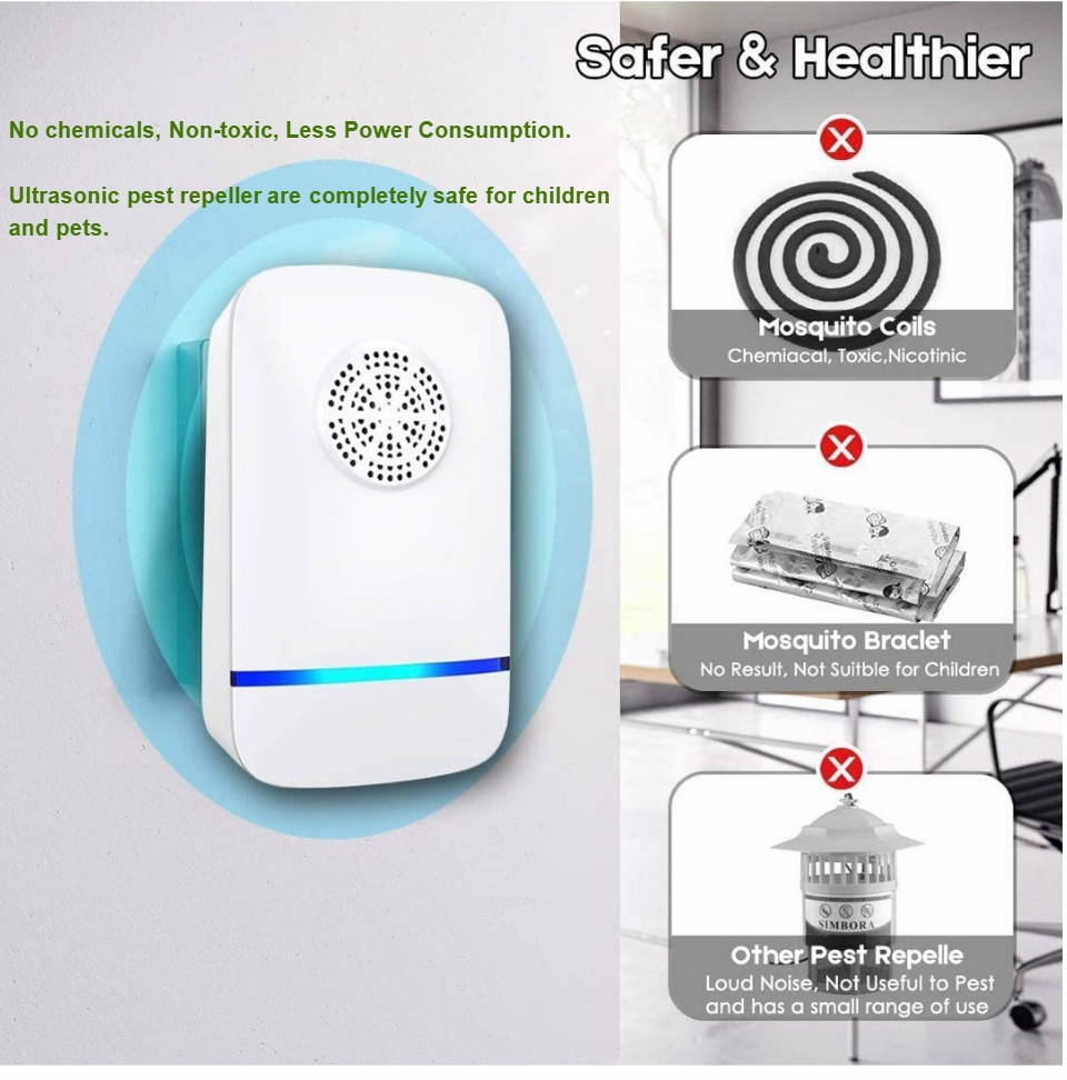 🔷Truly effective 🔷Ultrasonic Pest Repellent Ubat Nyamuk Mosquito/Mouse ...