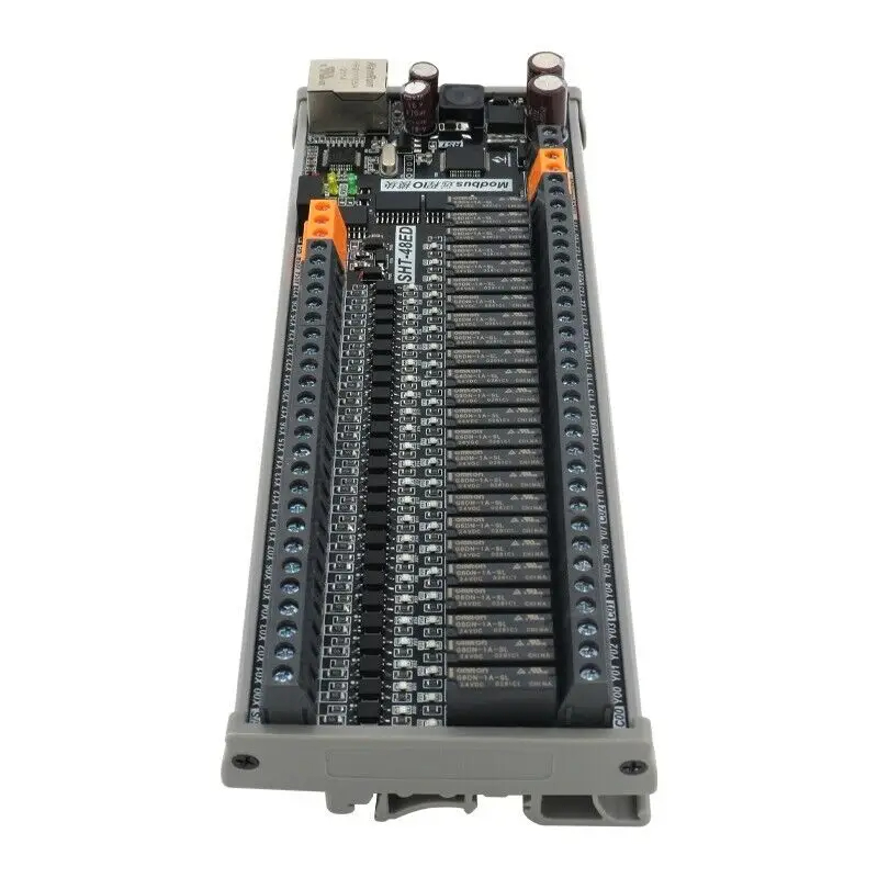 PLC IO Module For Modbus RS485/RTU/TCP 48-Way Relay 20Mbps Transmission ...