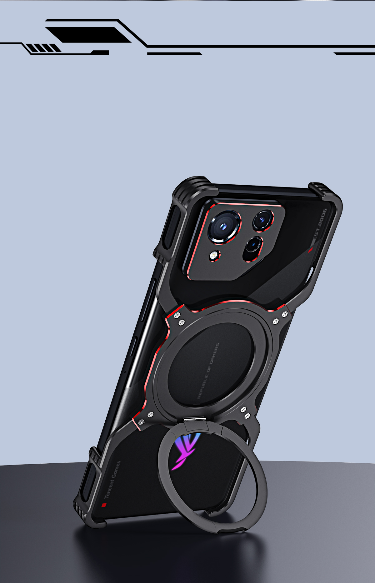 Luxury Magnetic Rimless Metal Case For ASUS ROG Phone 9 Rog 8 9 Pro 5G ...