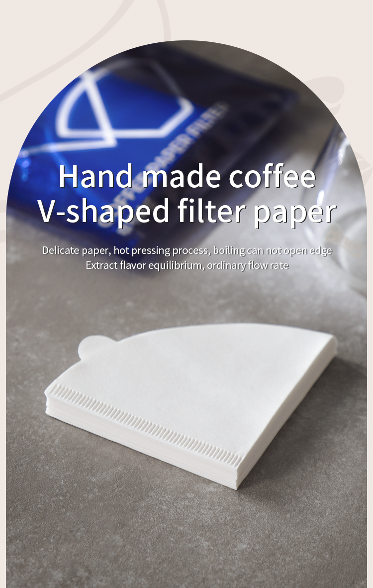 BINCOO Hand Brewed Coffee Filter Paper Household Moka Pot Filter Paper ...