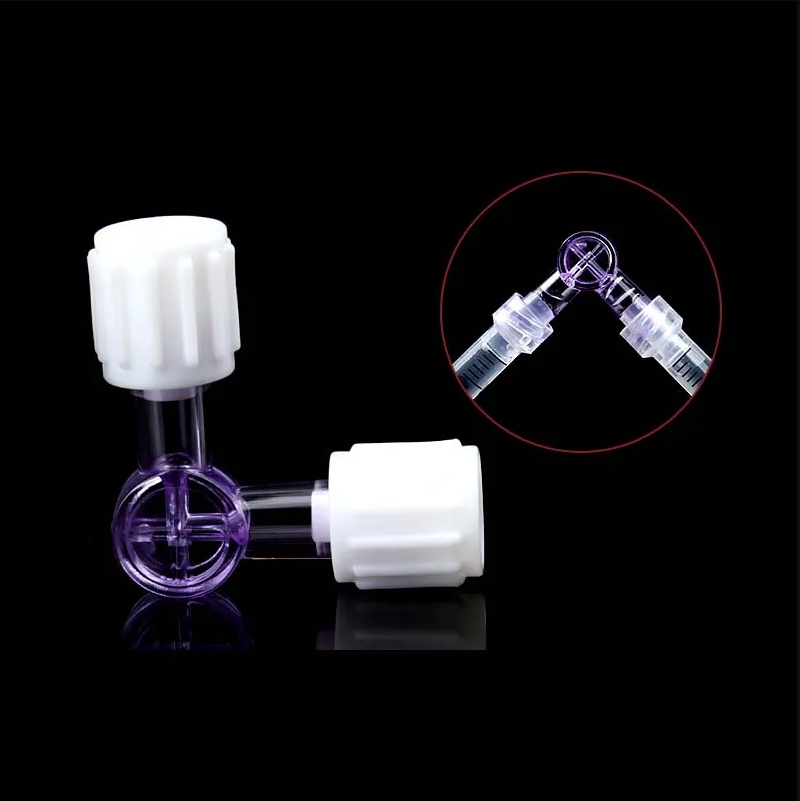 Two-way suction tube syringe flush adapter plug valve for Clinical ...