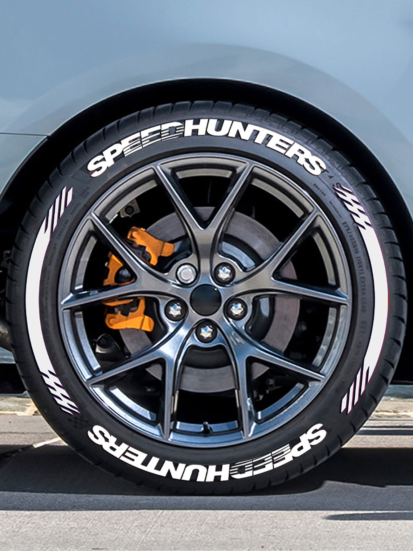 2pcs SPEEDHUNTERS Siamese Tire Letter Stickers 3D Car Wheels PVC ...