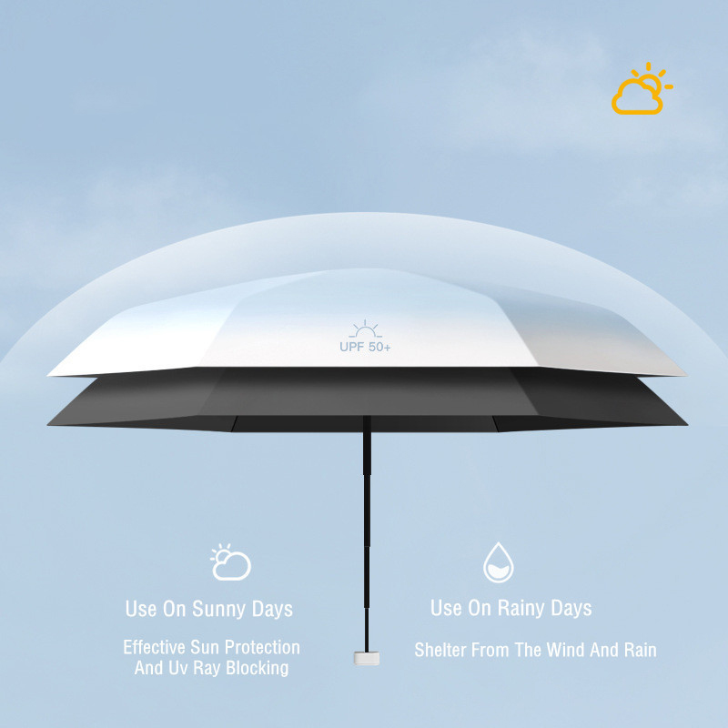 Automatic payung UPF50+ Foldable Flat Mini Umbrella 50% off Gradient Color Umbrella Folding Sun ...