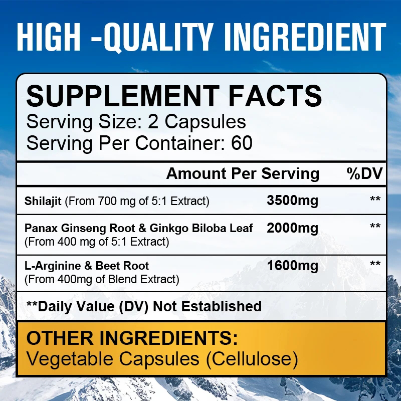 Kexinsh Shilajit Original Capsules Immune System Brain Memory Function ...