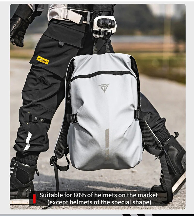 Motowolf Motorcycle Rider Backpack Outdoor Riding Large Capacity Helmet ...