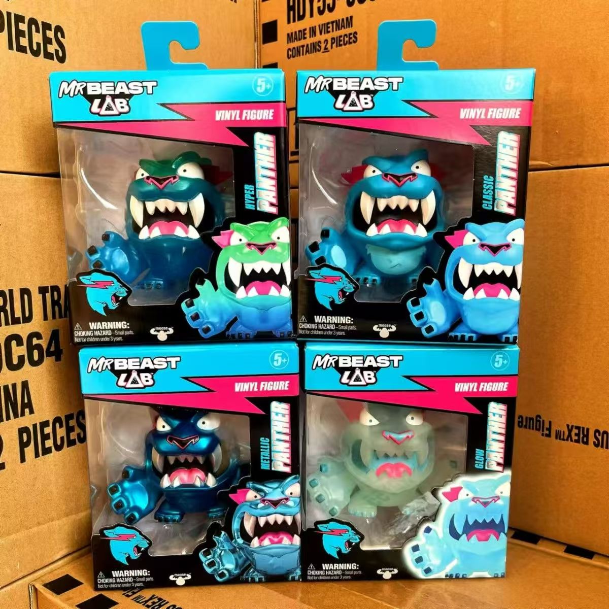 MrBeast Lab Collectible Vinyl Figures - Glow Panther - 3.5" Tall ...