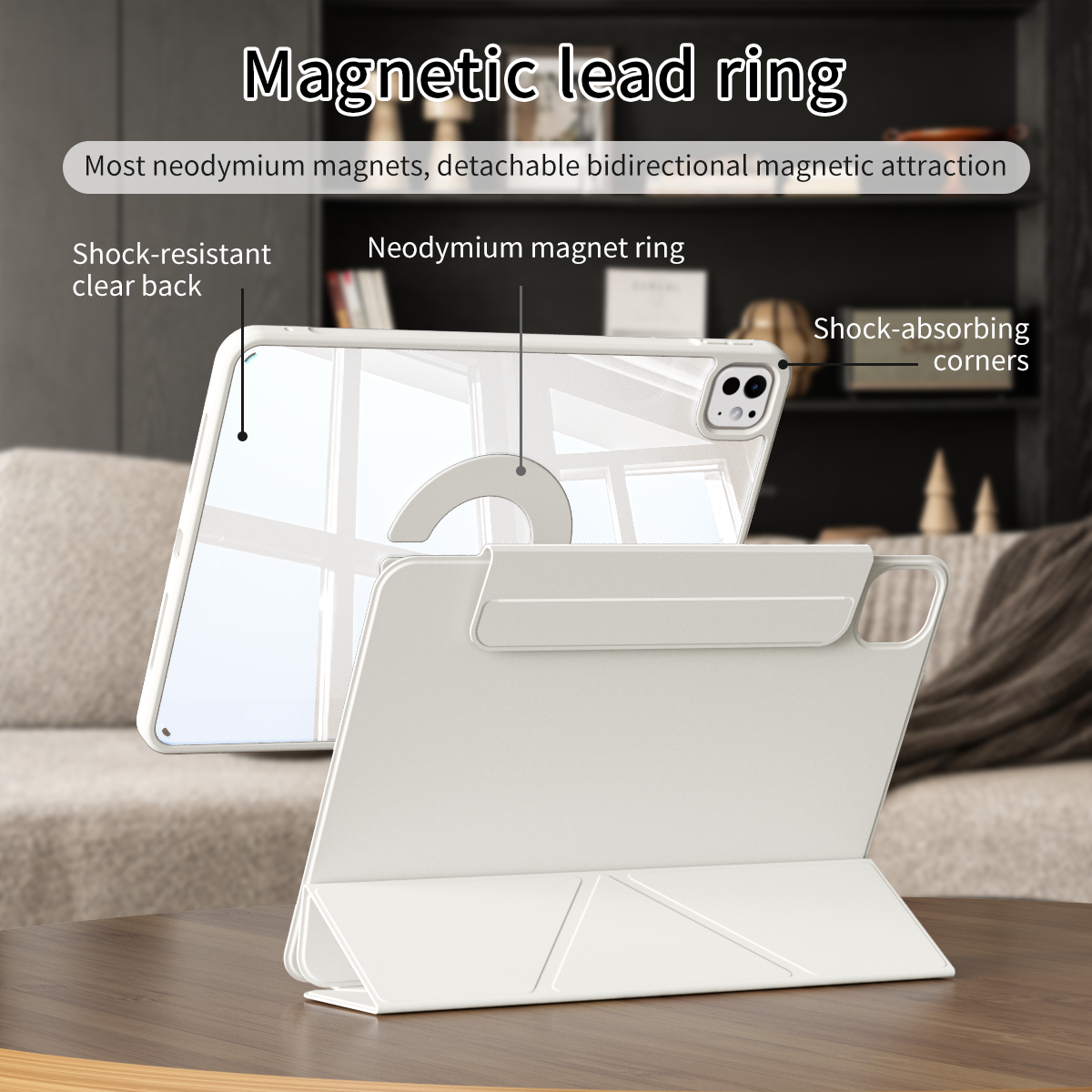 kenke ipad case Multifunctional magnetic shell detachable tablet case ...
