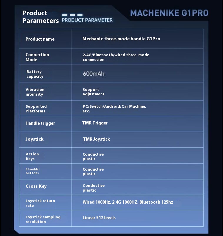 Original MACHENIKE NEW G1Pro Game Controller Wireless NS Bluetooth TMR ...