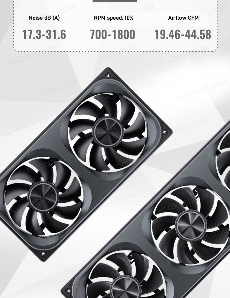 JONSBO ZA-120/240/360 Case Fan 5V/3Pin ARGB Four sided thousand layer ...