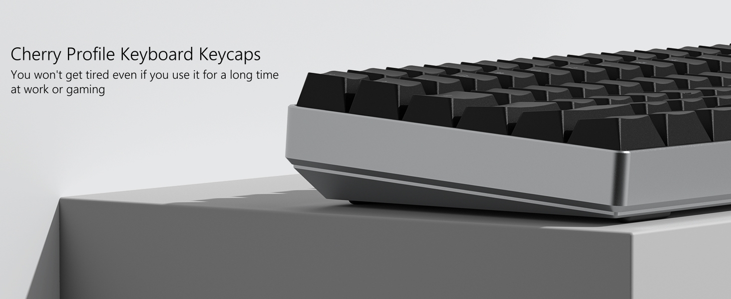 Womier 124 Keys Double Shot Shine Through PBT Keycaps Pure Black Custom ...