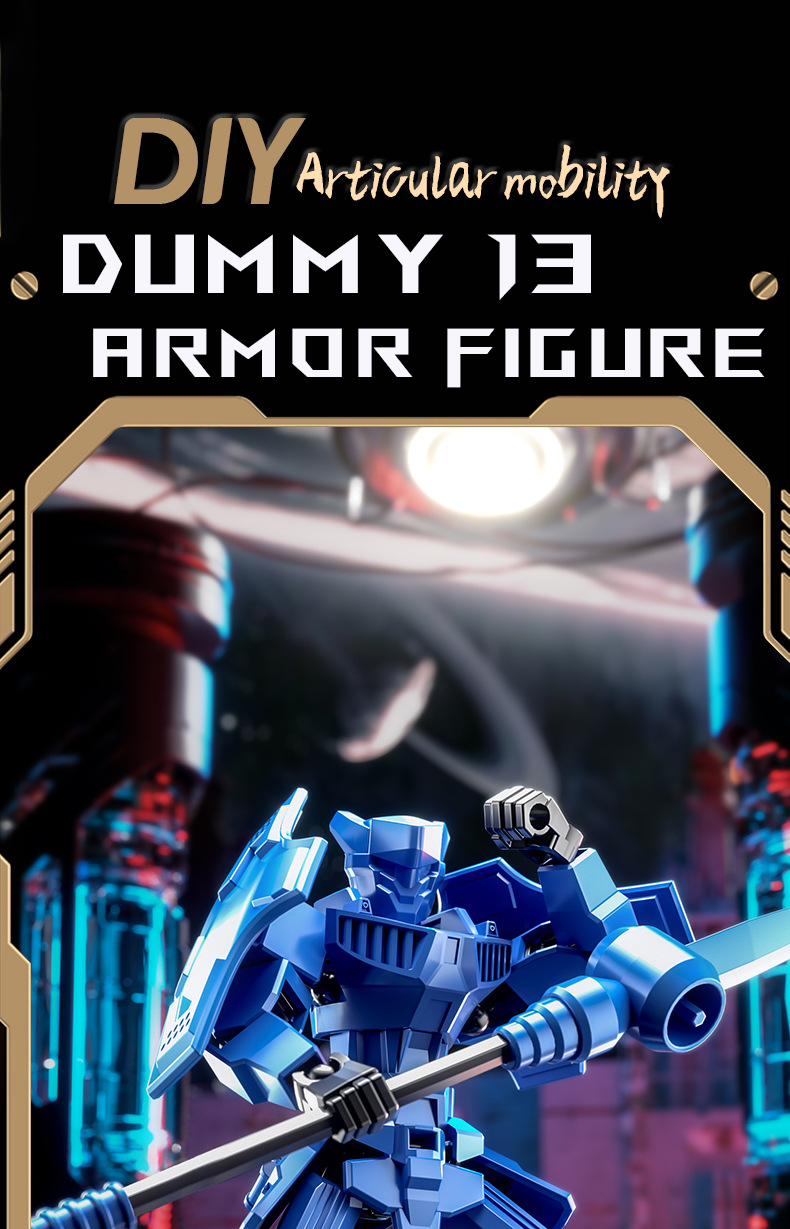 Shield of Armor 3D printed Dummy 13 Action Figure,T13 DIY gift,Lucky 13 ...