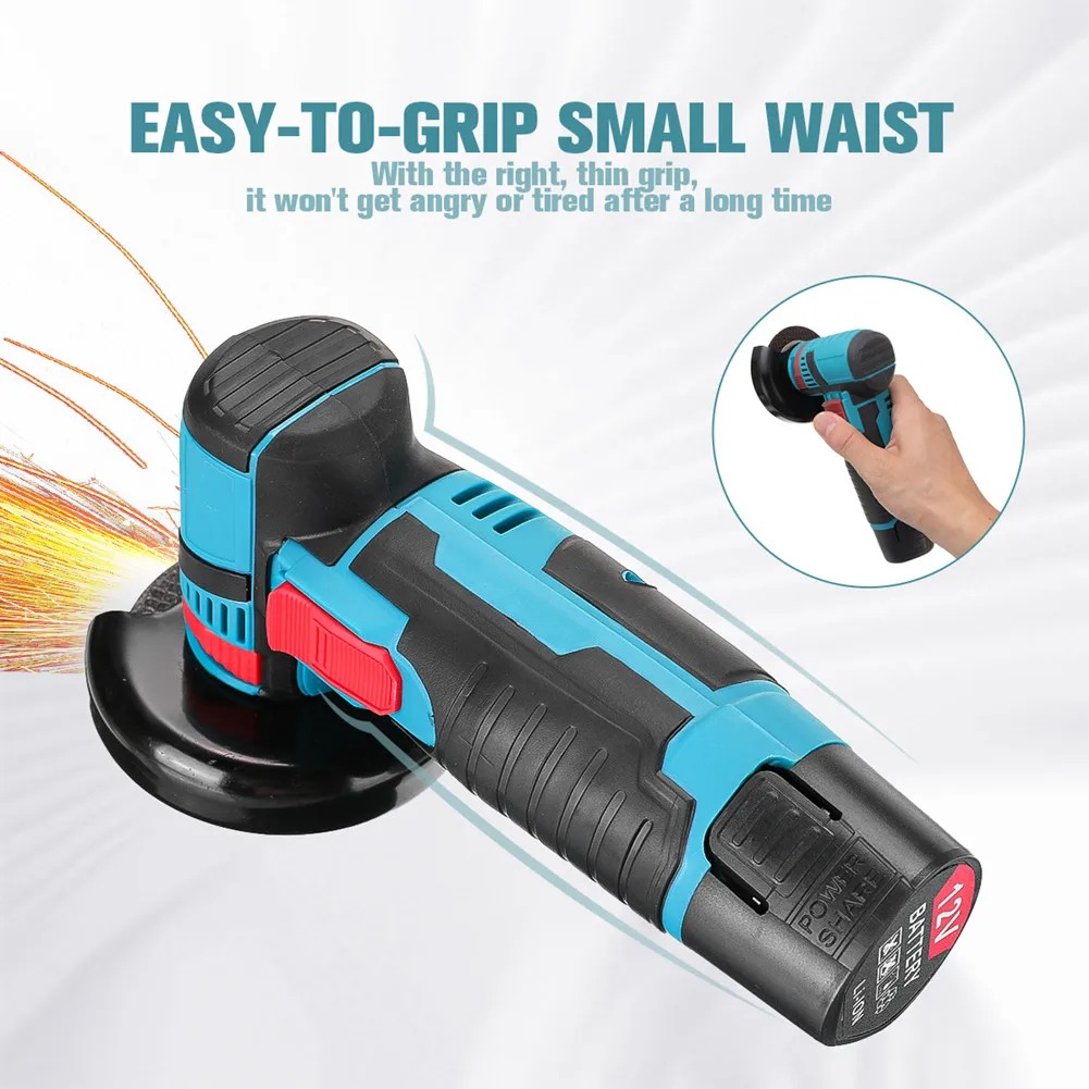 18V 800W Cordless Mini Portable Angle Grinder Mesin Gerinda Tangan ...