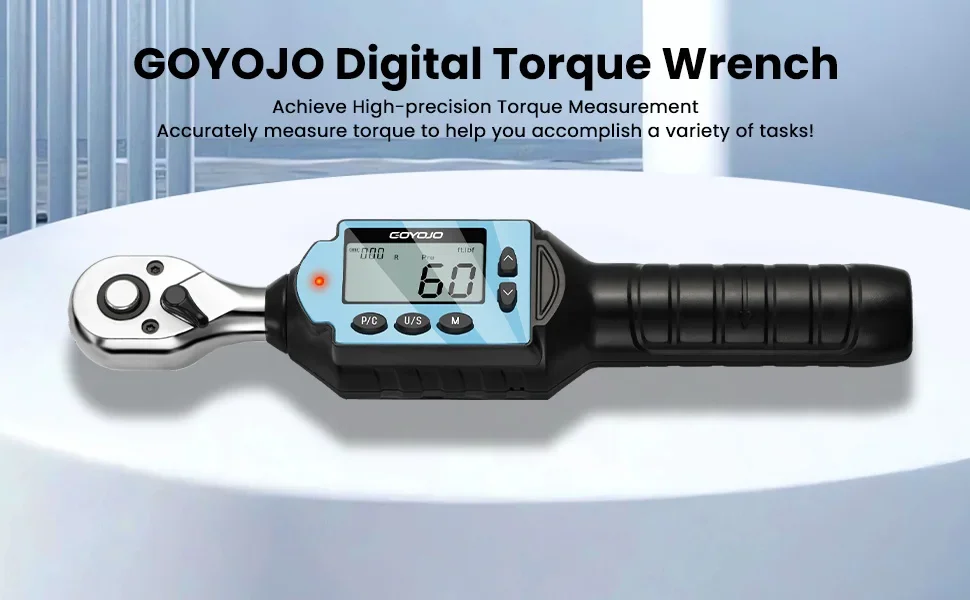 GOYOJO 2024 Newest 3/8" Digital Torque Wrench, High-Precision, Multi ...