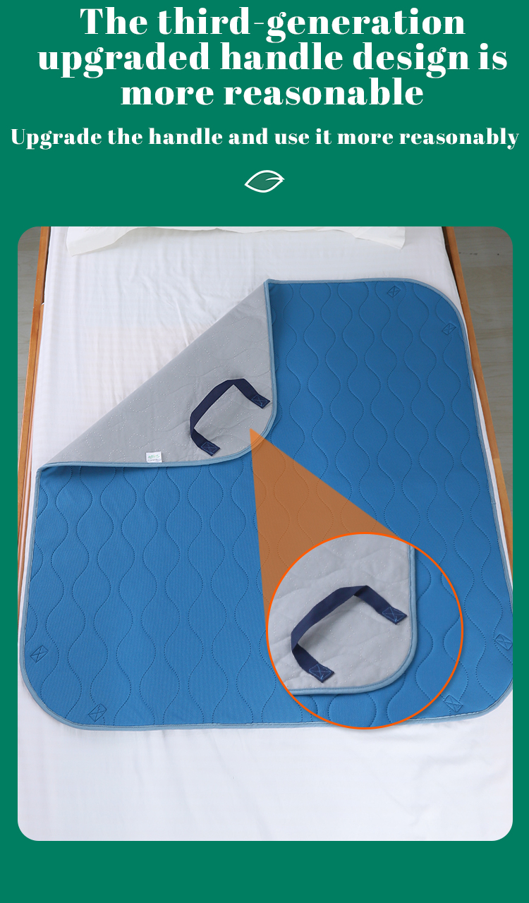 Transfer Sheet Washable Underpad With Reinforced Handles Elderly Turn ...