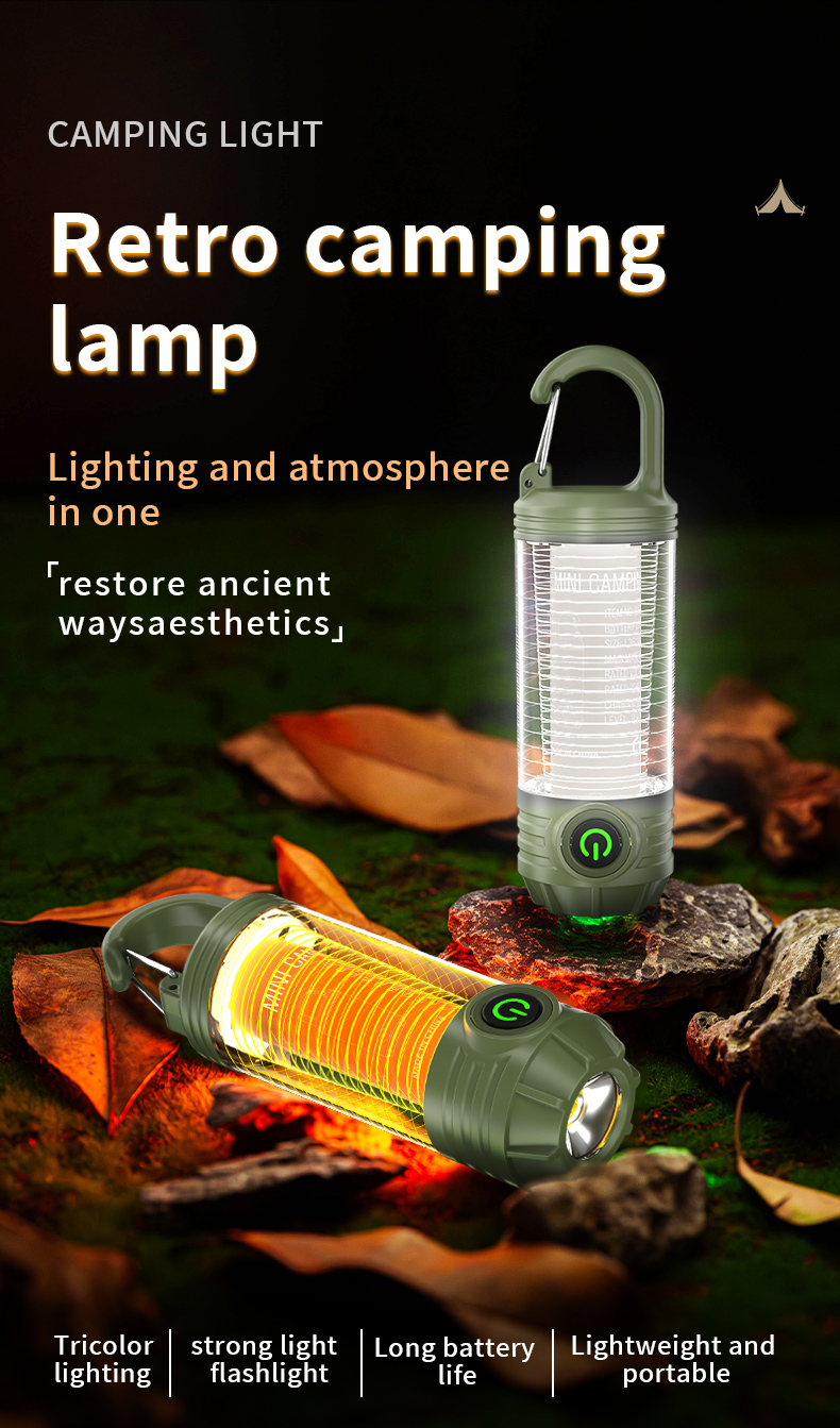 Outdoor portable camping light with multiple light multi functional ...