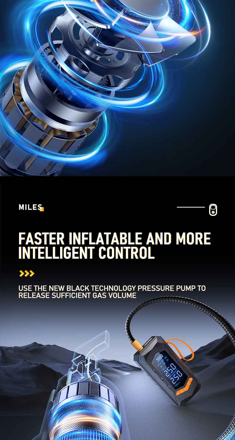 10000MAH Portable Air Pump 180PSI Pam Tayar Kereta Wireless Tire ...