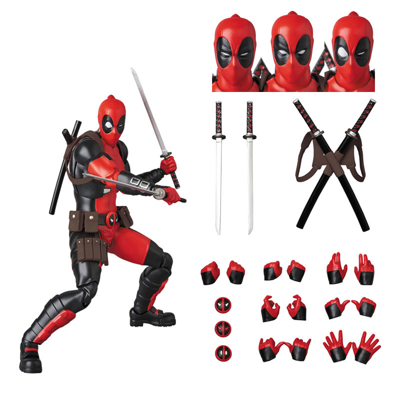 cartoon Deadpool figure joint movable pvc model toys gift | Shopee Malaysia