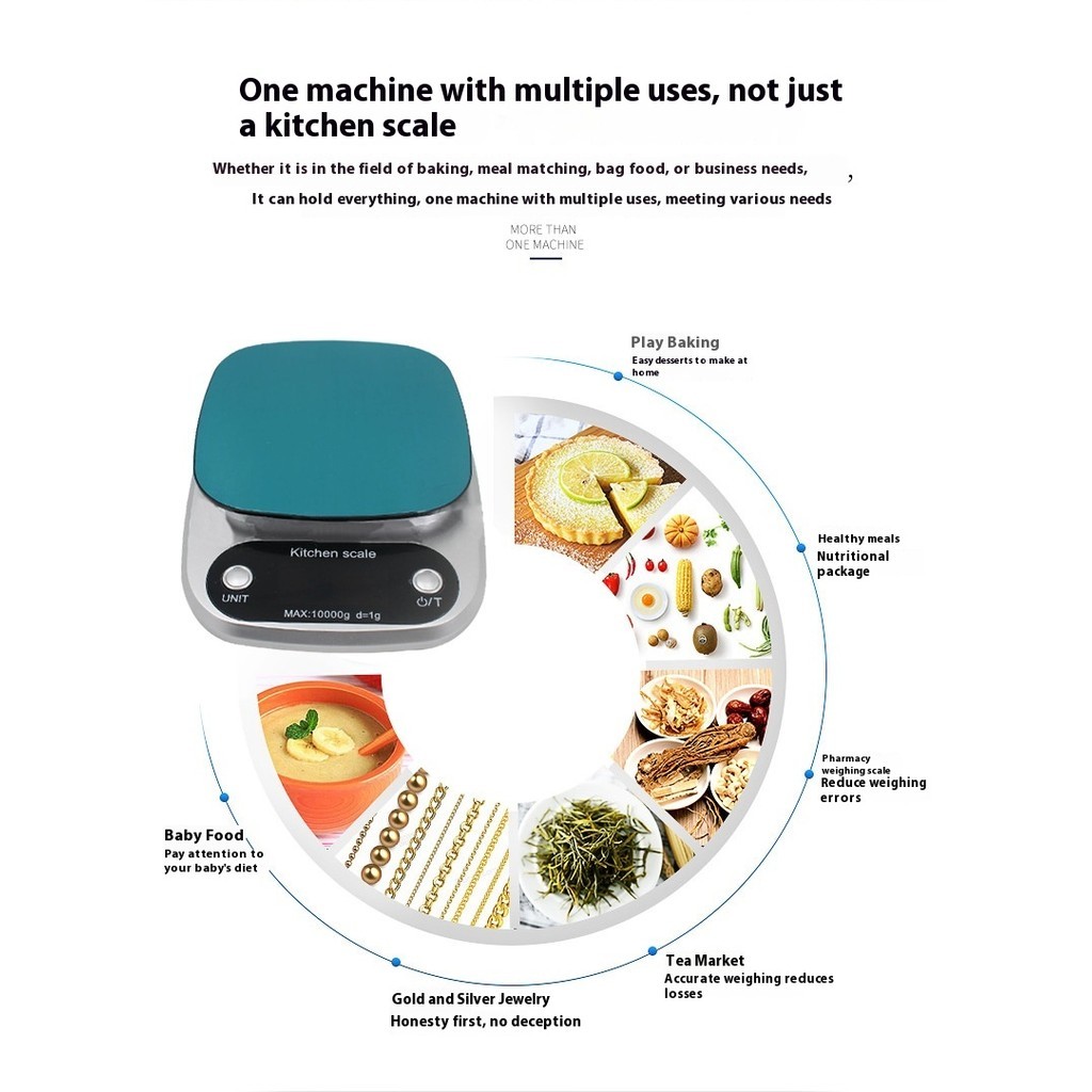 CH305 stainless steel scale, food scale, household kitchen baking scale ...