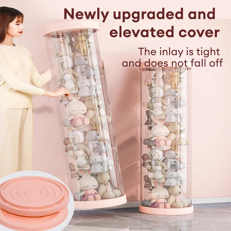 IKEA Plastic Toy Storage Bucket With Zippers Storage Box Rotatable Toys ...