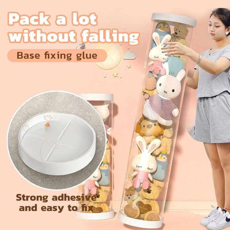 IKEA Plastic Toy Storage Bucket With Zippers Storage Box Rotatable Toys ...