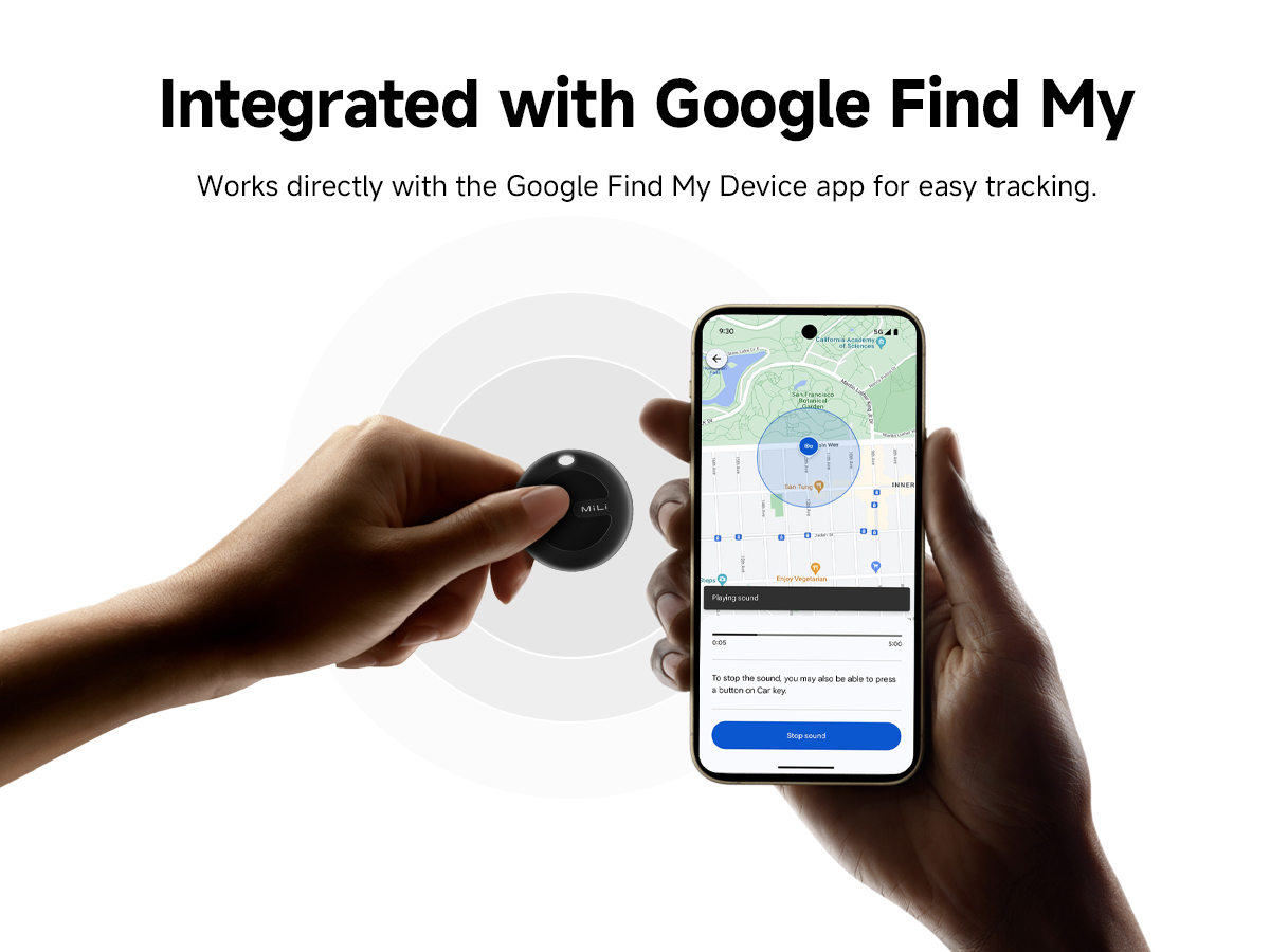 MiLi MiTag (IOS or Android) Go GPS Bluetooth Tracker For Android Keys ...