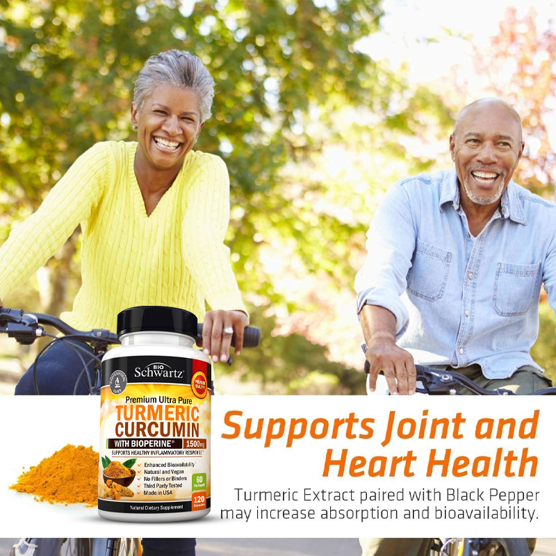 Turmeric Curcumin Capsules Joint Health Relieves Sprains, Cervical ...
