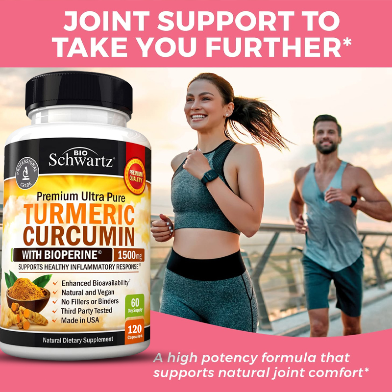 Turmeric Curcumin Capsules Joint Health Relieves Sprains, Cervical ...