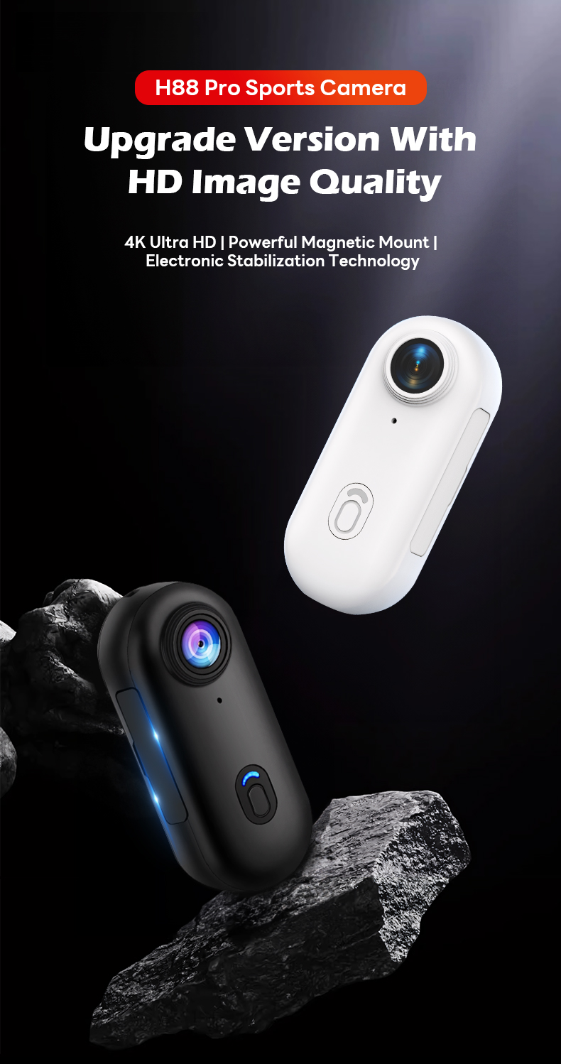 ⚡️4K/WIFI⚡️SOARFLY Magnetic Thumb Sports Camera /360° Video Digital ...