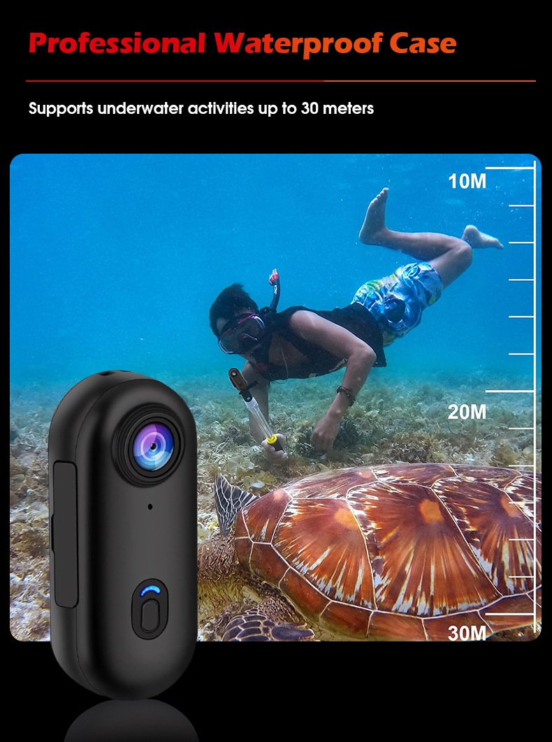 ⚡️4K/WIFI⚡️SOARFLY Magnetic Thumb Sports Camera /360° Video Digital ...