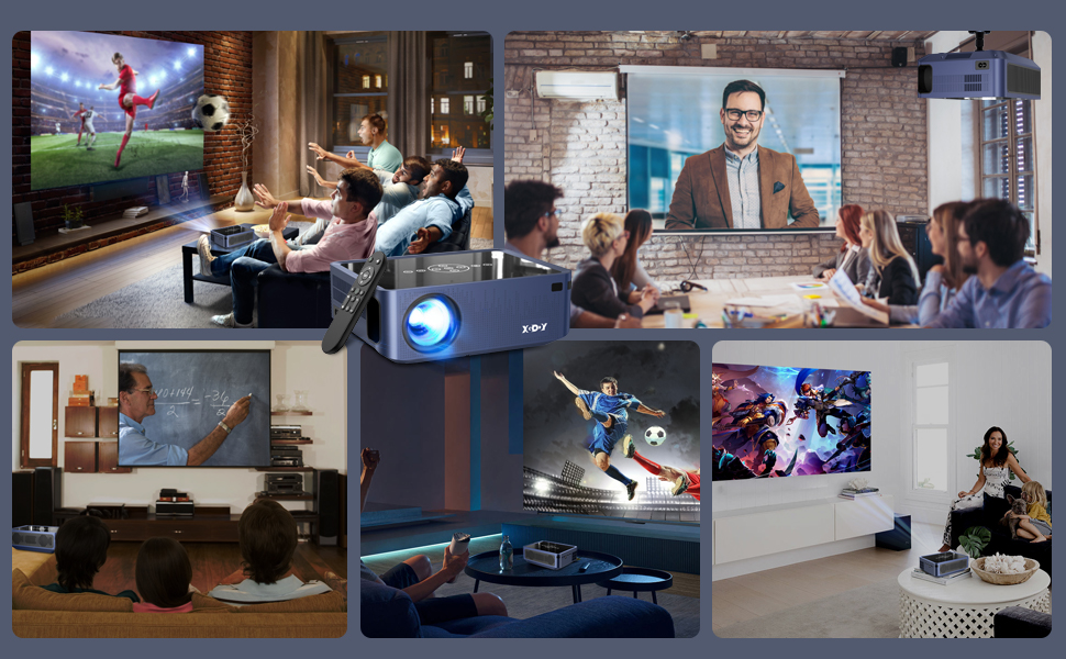 XGODY Smart Android 12 Projector X1 Pro 8K 16000 Lumens Projector Ultra ...