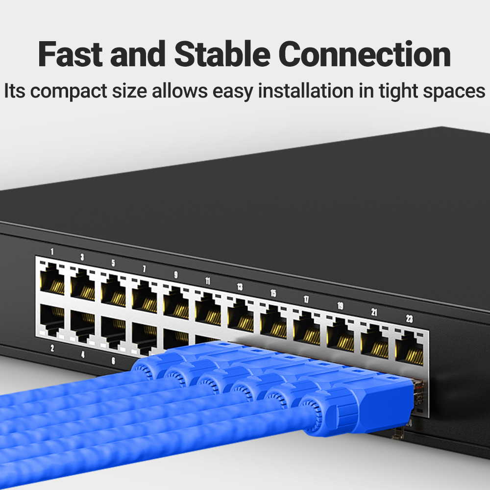 Hoolnx Tool Free RJ45 Connector, Tool Less UTP CAT6 CAT6A Field Termination Modular Plug for ...