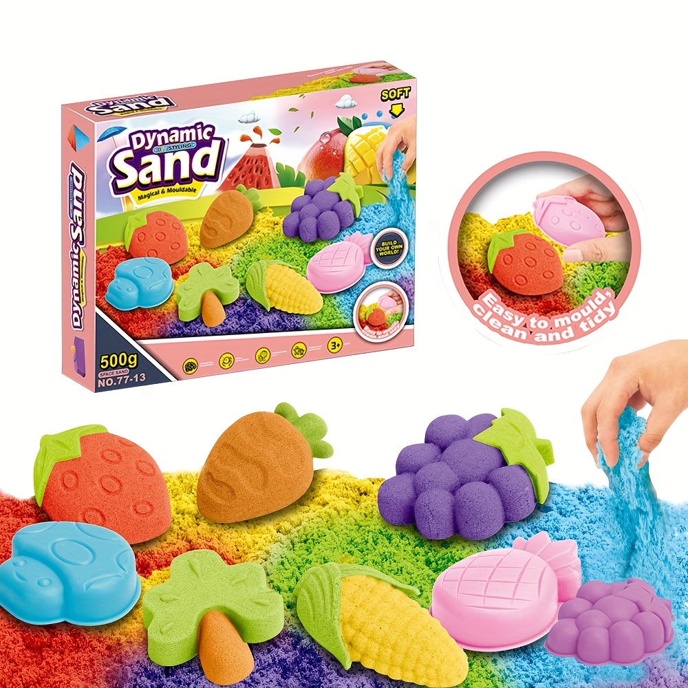 DIY Magic Space Sand Kit Educational Toy with Magic Box & Fruit Ice ...