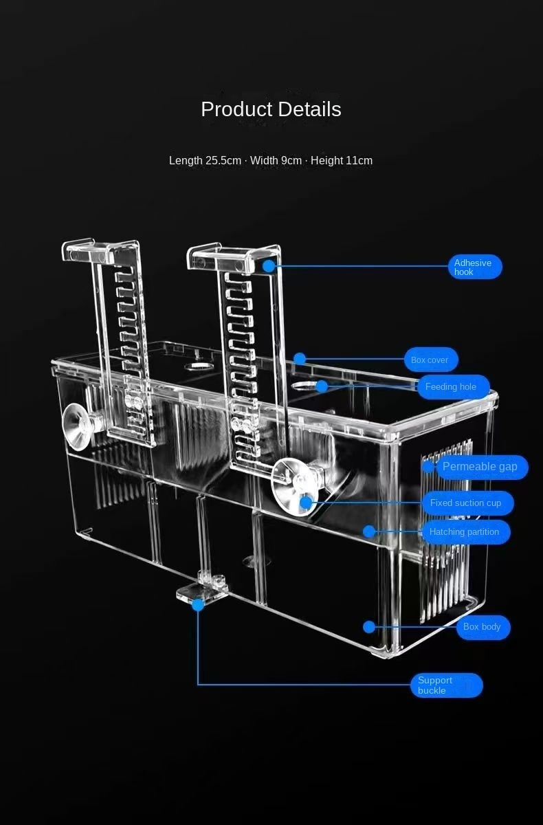 Fish Tank Isolation Box Breeding Box Fry Incubation Box Female Fish ...