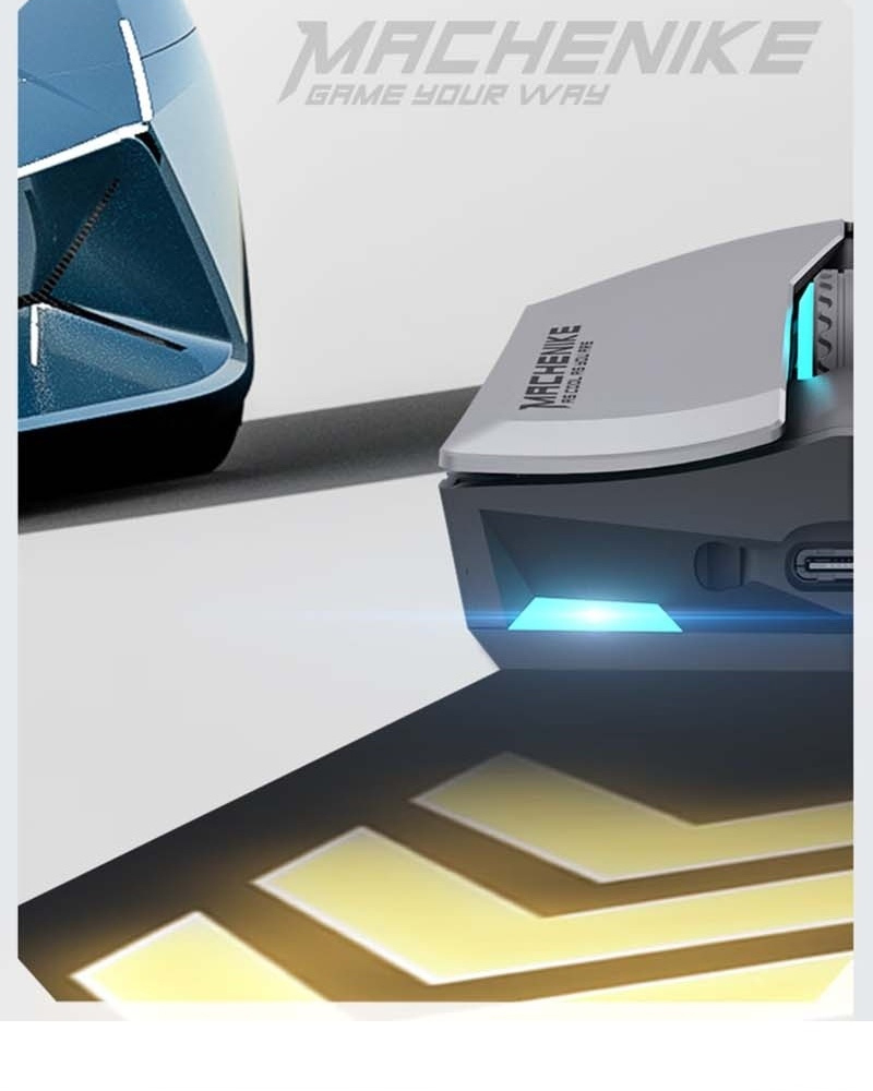 Machenike M721 Pilot version Wireless mouse supercar designed RGB long endurance gaming computer ...