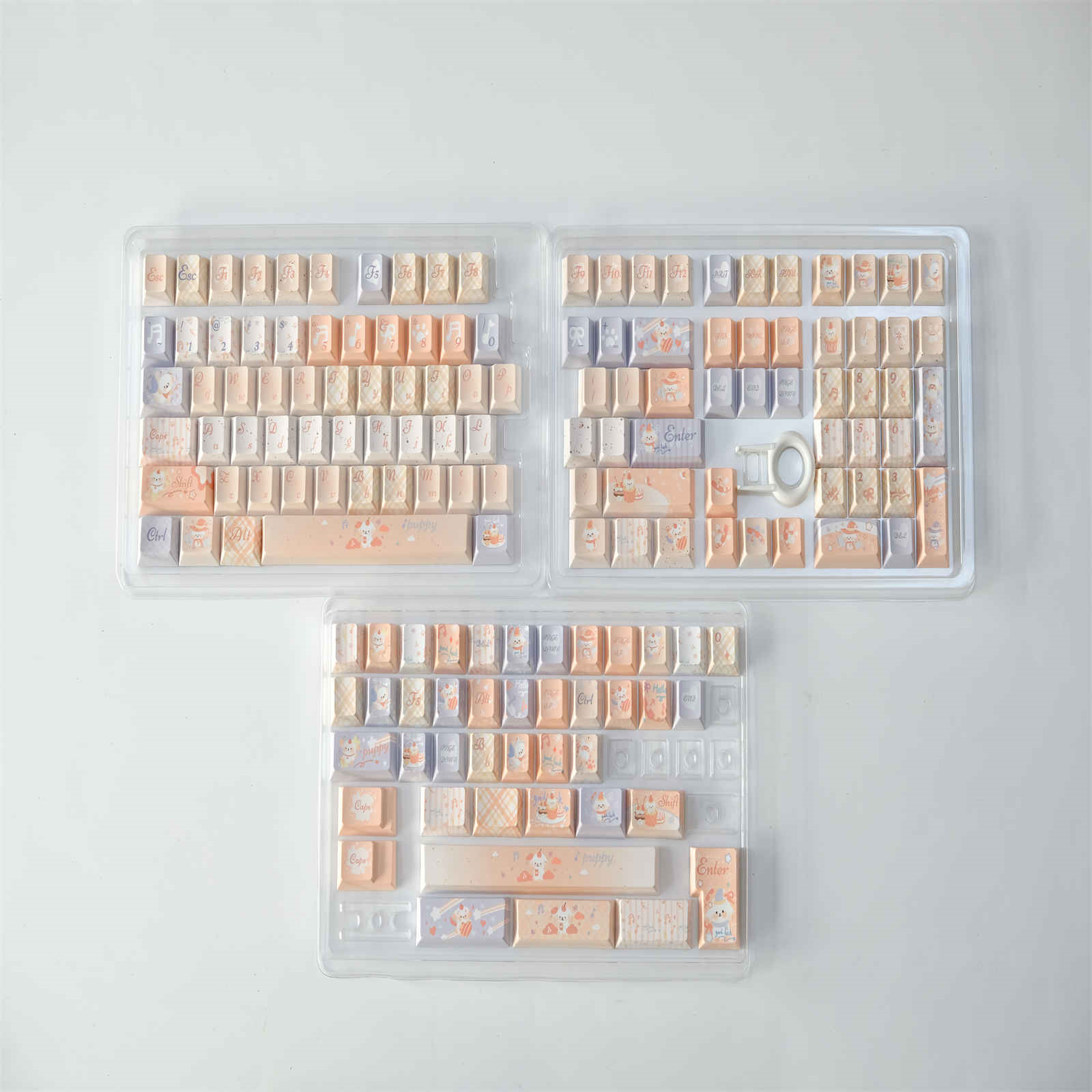 Puppy Beibei Keycaps 150 Keys PBT Material Cherry Profile Keycaps DYE ...