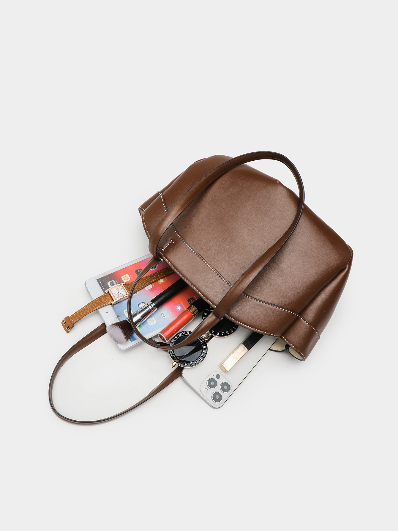 Zara2024 Autumn New Product One-Shoulder Portable Tote Bag Fashion ...