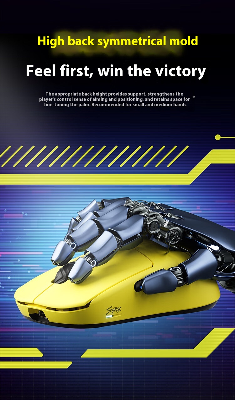 SCYROX V8 Wireless Mouse 30000DPI PAW3395 Lightweight Dual Mode Gaming ...