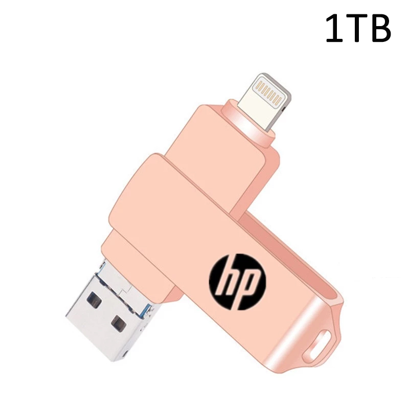 HP USB mini pen drive 125GB 512GB 1TB 2T pen drive usb de metal 64gb 32gb 16gb 8GB 4GB 2GB para ...