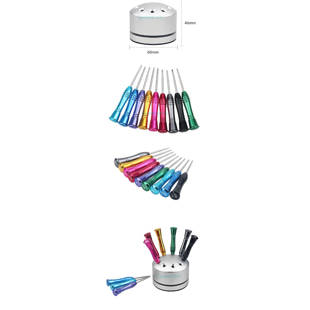 9-Piece Dental Lab Lab Screwdriver Abutment Implant Screwdriver Set for ...