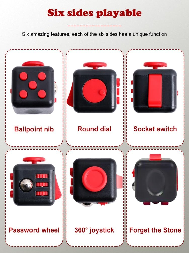 Mini multi-function fidget cube decompression dice resistance toy ...
