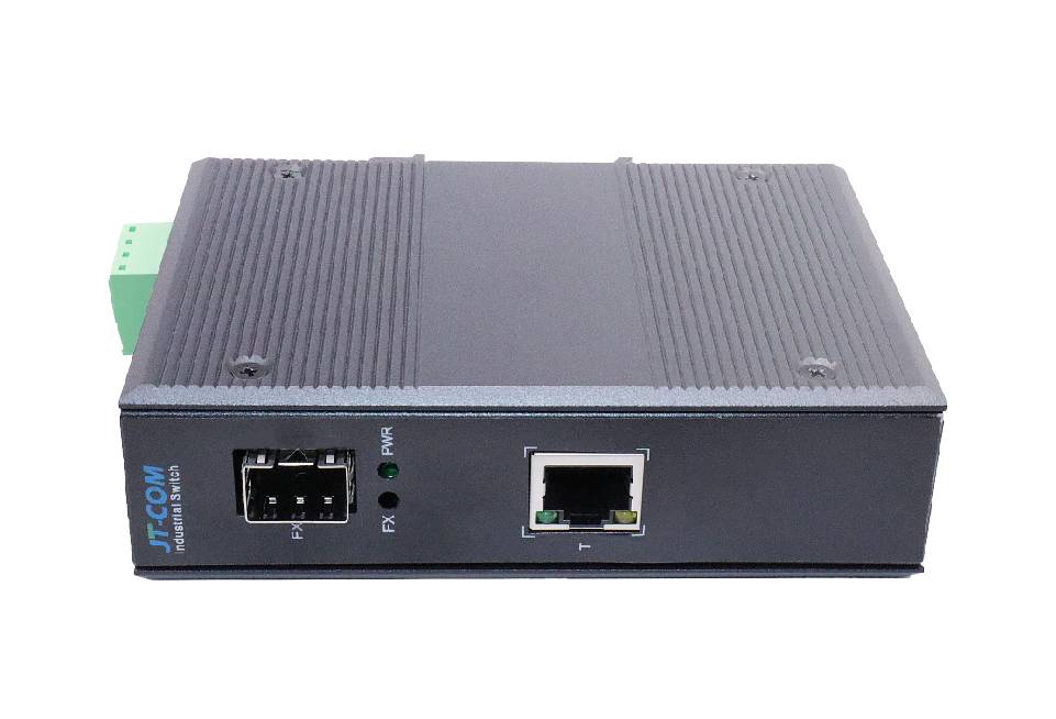 JT-COM Industrial grade Gigabit SFP Switch Media Converter (1 Sfp Fiber ...