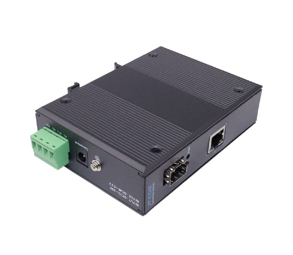 JT-COM Industrial grade Gigabit SFP Switch Media Converter (1 Sfp Fiber ...