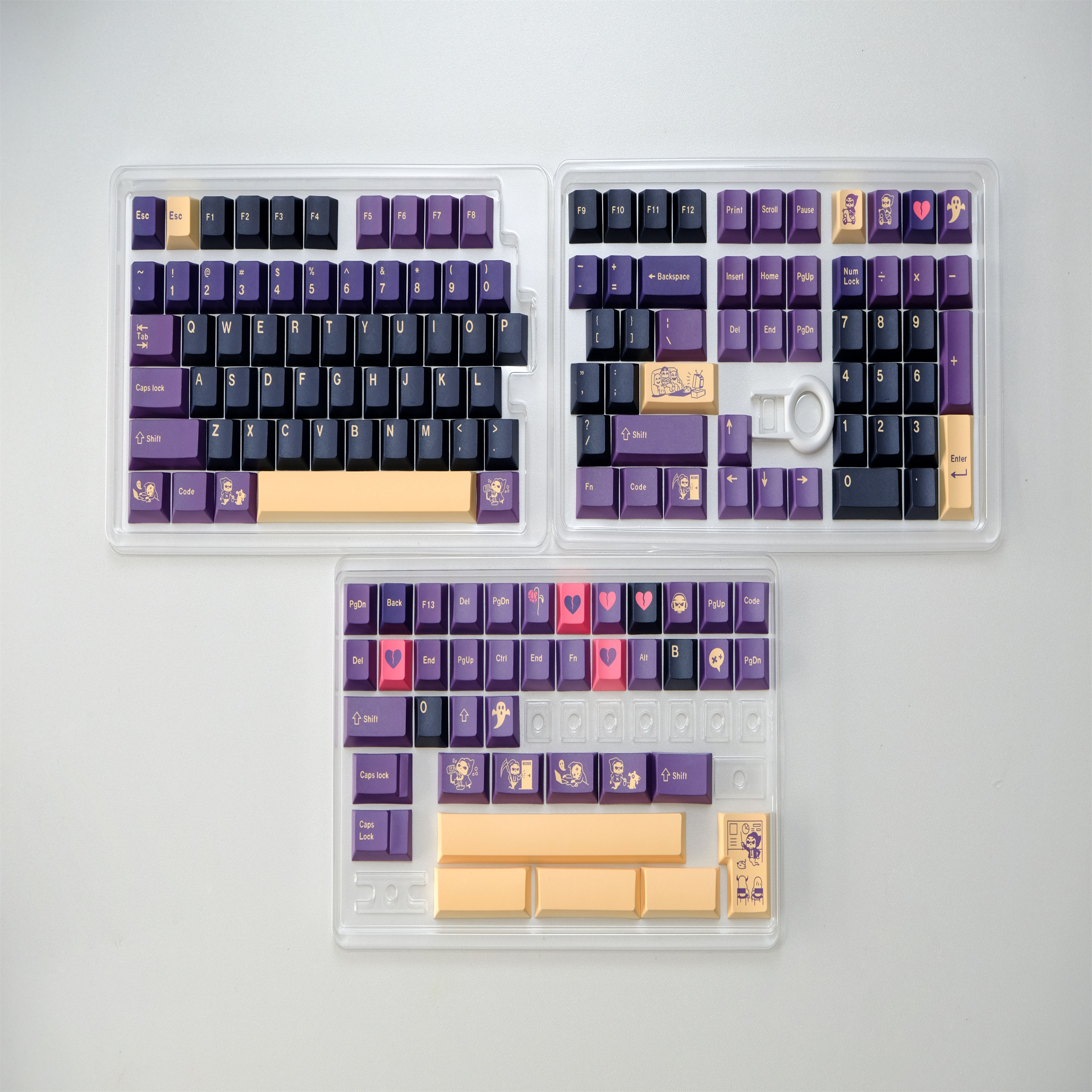 Grim Reaper Keycaps 149 Keys PBT Material Cherry Profile Keycaps DYE ...