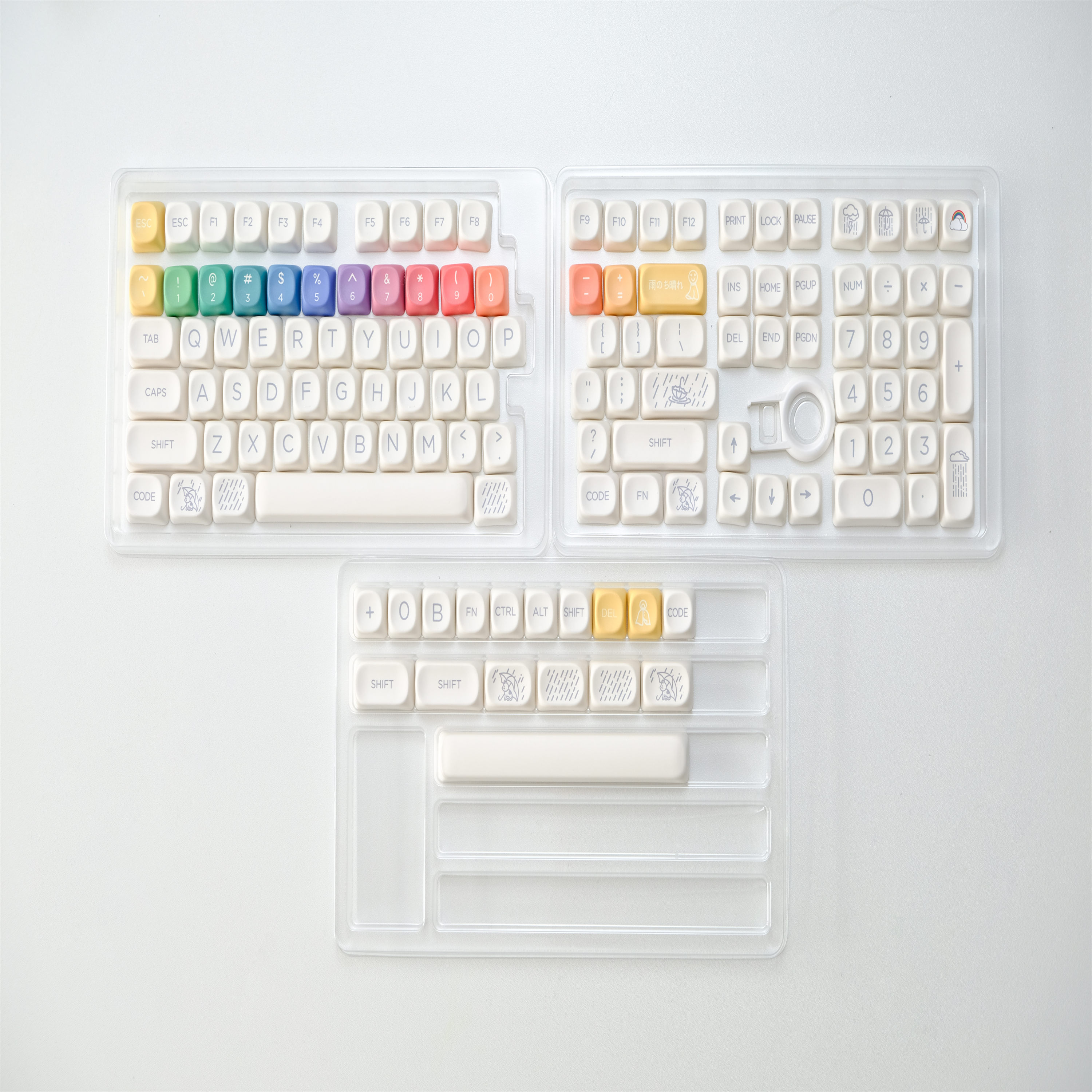 GMK After Rain Keycaps 126 Keys PBT Material MOA Profile Keycaps DYE ...