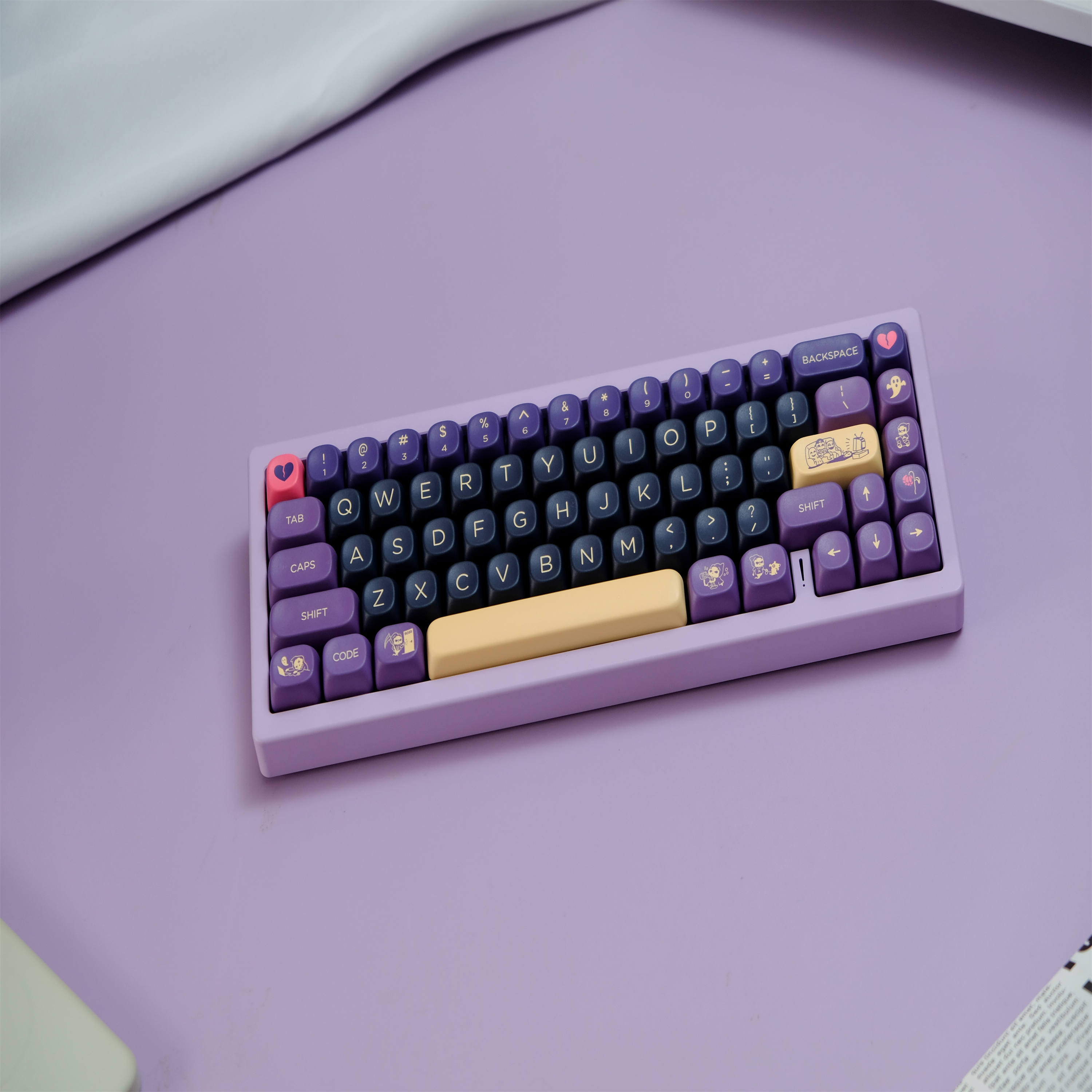 GMK Grim Reaper Keycaps 126 Keys PBT Material MOA Profile Keycaps DYE ...