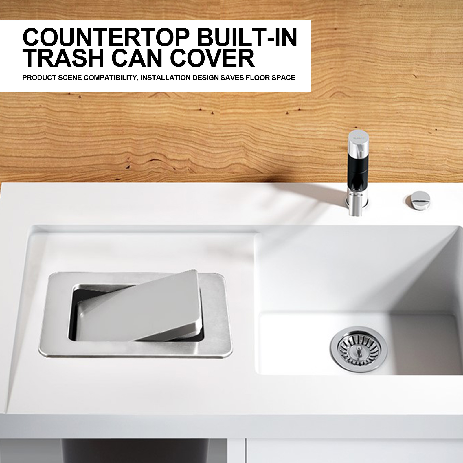 [Local delivery] Stainless Steel Flap Flush Recessed Built-in Balance ...