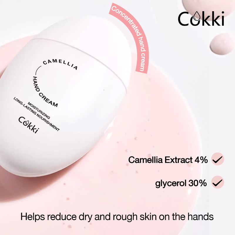 Cokki Camellia Hand Cream 50mlx2 Helps Restore Nourishes Moisture ...
